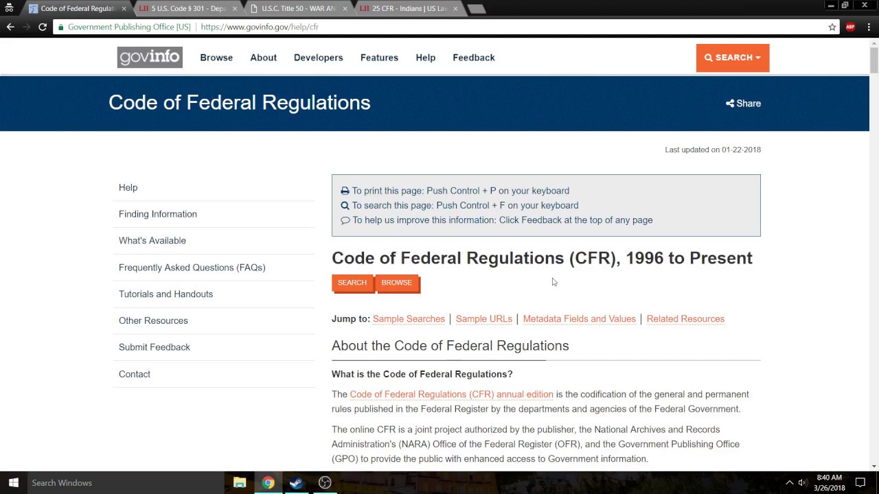 difference between cfr and usc - YouTube