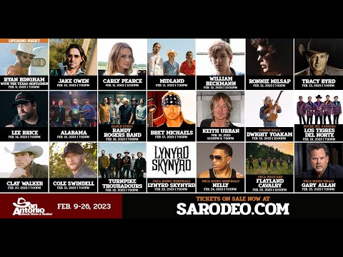 2023 Artist Lineup is Here! - San Antonio Stock Show & Rodeo - YouTube