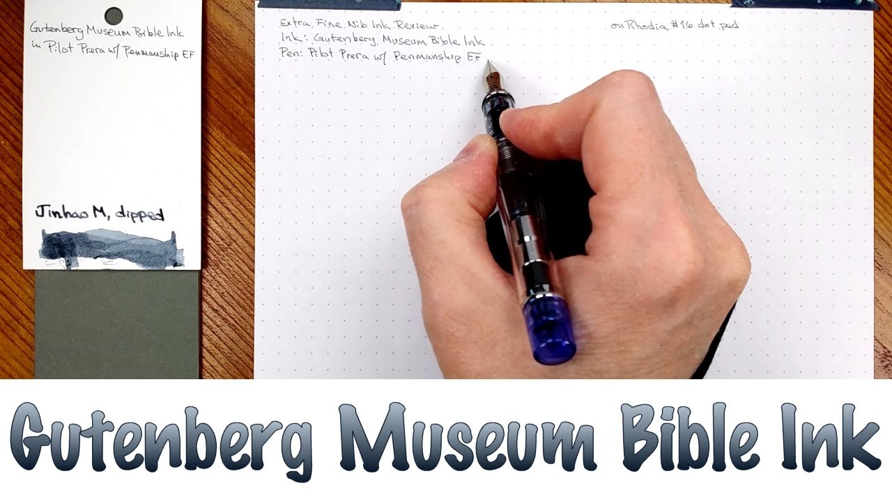 Gutenberg Museum Bible Ink - YouTube