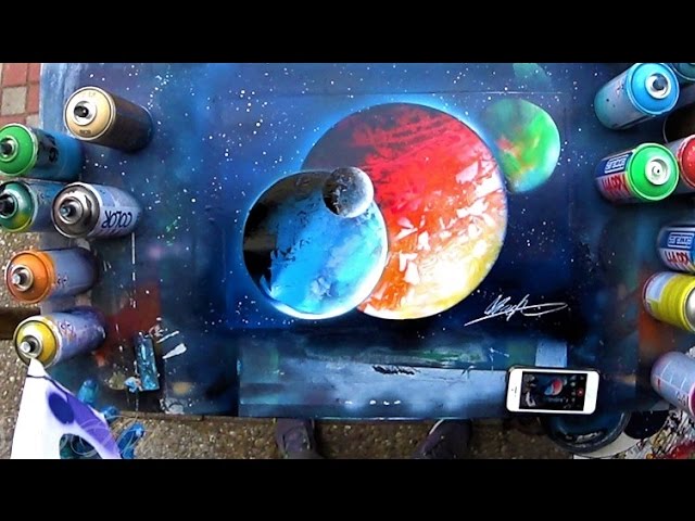 Spray Paint Solar System