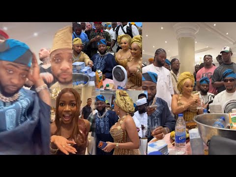 Davido & Chioma Elder Sister's Step out At Davido Cousin Wedding Ceremony Nikos,Sade Davido Dad Live