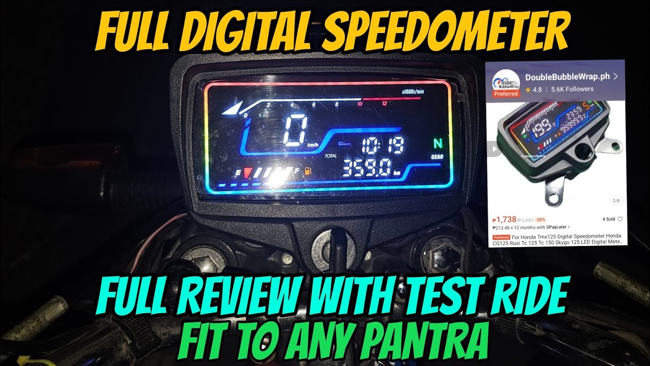 New Full Digital Speedometer for Any Pantra (UNIVERSAL) - YouTube