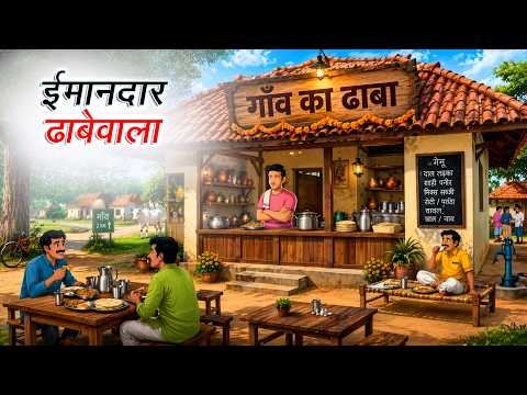 ईमानदार ढाबेवाला | Imaandaar Dhabewala | Hindi Kahaniya | Animated Stories