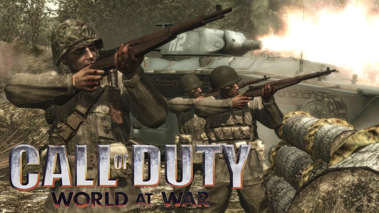 Battle of Peleliu - CALL OF DUTY WORLD AT WAR NPC Wars - YouTube