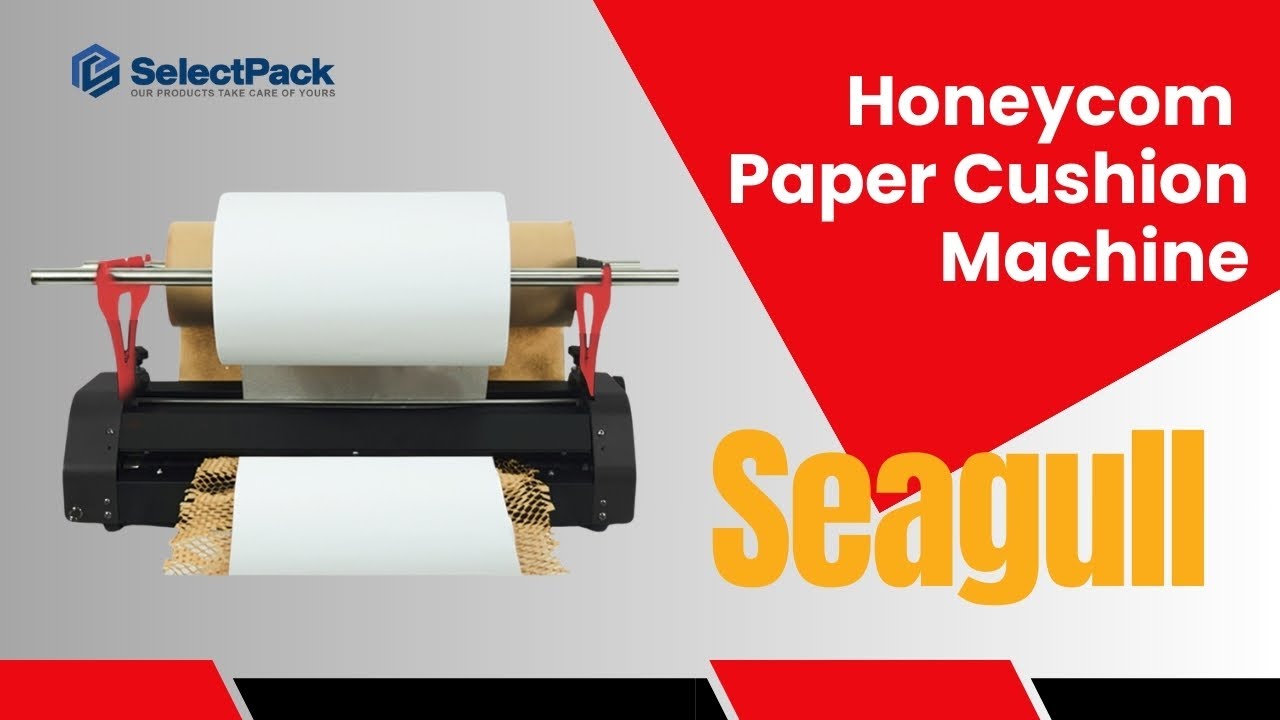 Honeycom Paper Cushion Machine Seagull - How to Use | SelectPack - YouTube