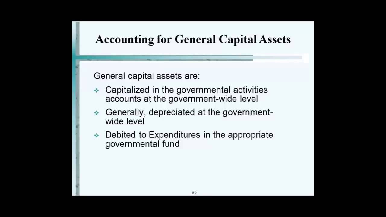 Accounting for General Capital Assets - YouTube