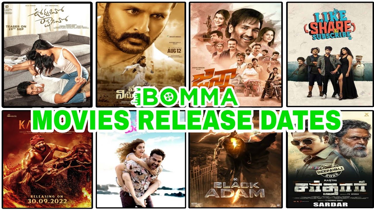 Today iBomma updates | upcoming iBomma telugu movies release date ...