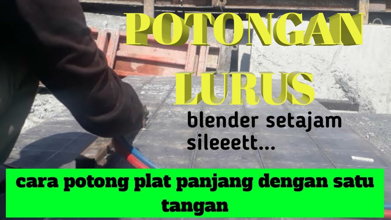 CARA POTONG PLAT BESI DENGAN BLENDER - YouTube