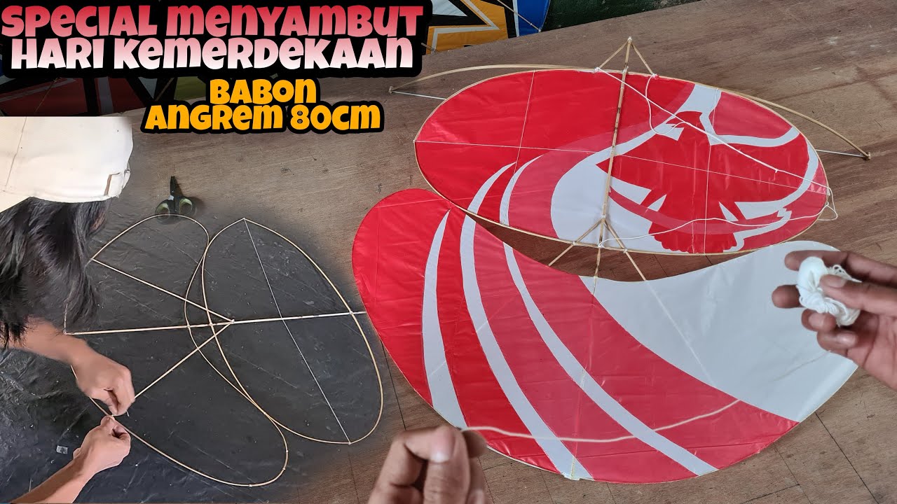 Bikin Layangan Gapanga Babon Angrem Merah Putih Garuda Indonesia Mini ...