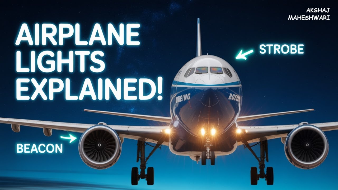 Why Airplanes Glow at Night: Aircraft Lights EXPLAINED! - YouTube