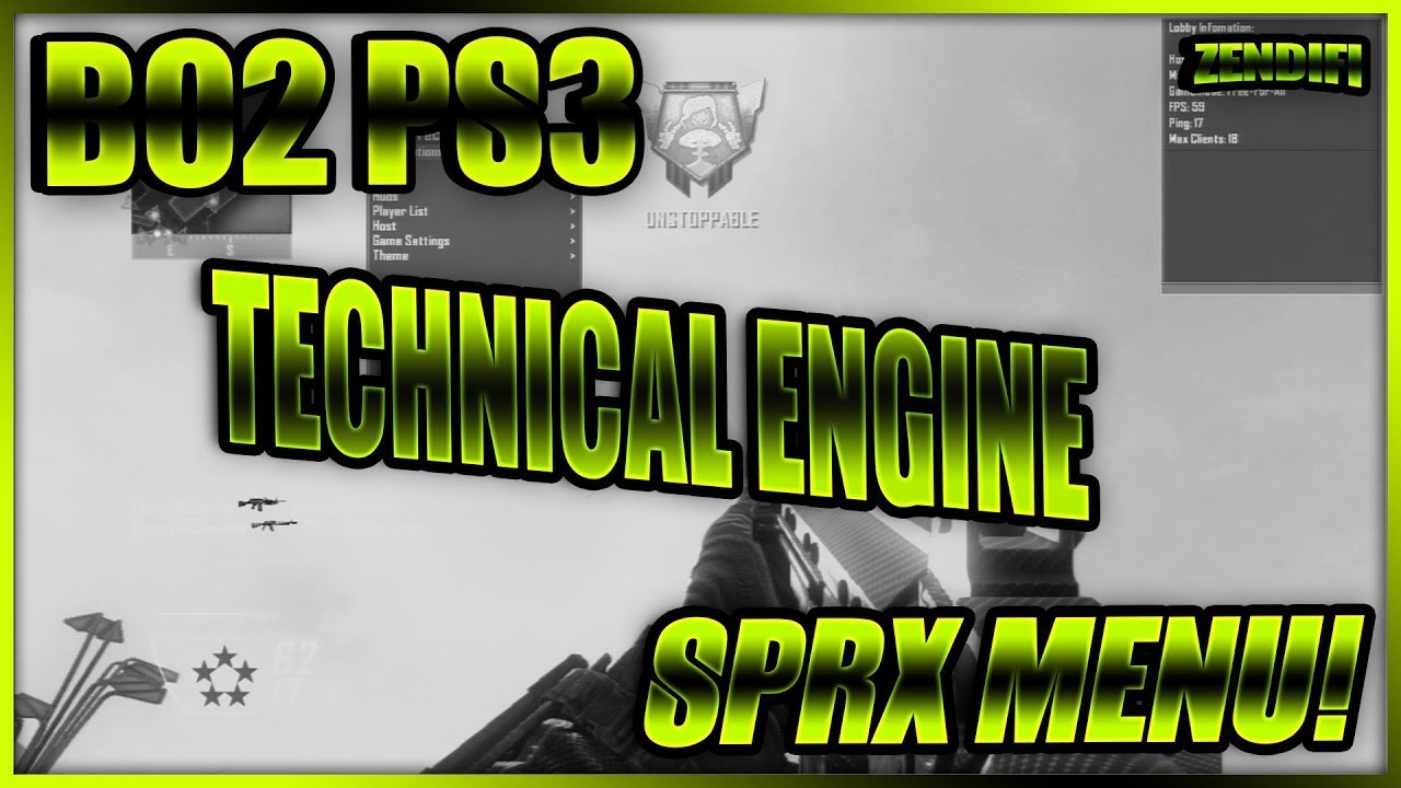 *BO2* TECHNICAL ENGINE [CFW/SPRX] NON-HOST + HOST OPTIONS | SHOWCASE w ...