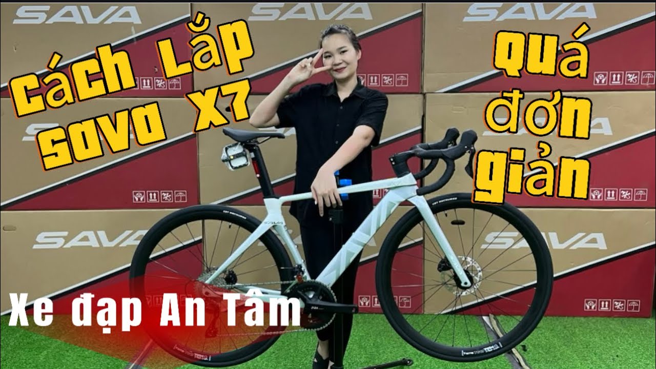 Cách lắp xe đạp đua Sava X7 quá đơn giản | Xe đạp An Tâm 0843.612.666 ...