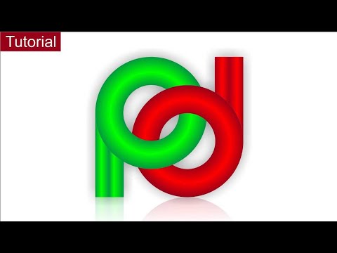 How to make Overlapping Gradient logo || Overlap logo design tutorial ...