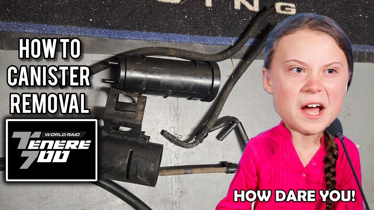 TENERE 700 WORLD RAID - Canister removal - YouTube