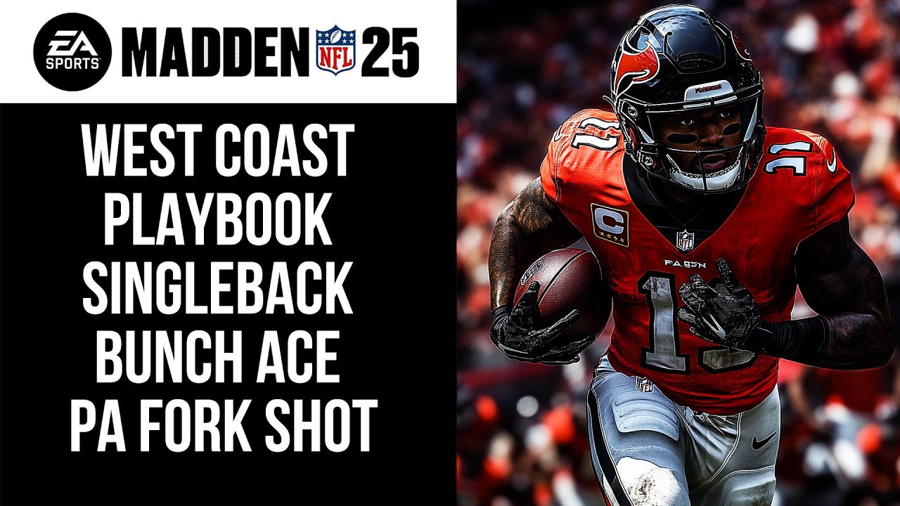 West Coast Playbook Singleback Bunch Ace PA Fork Shot - YouTube