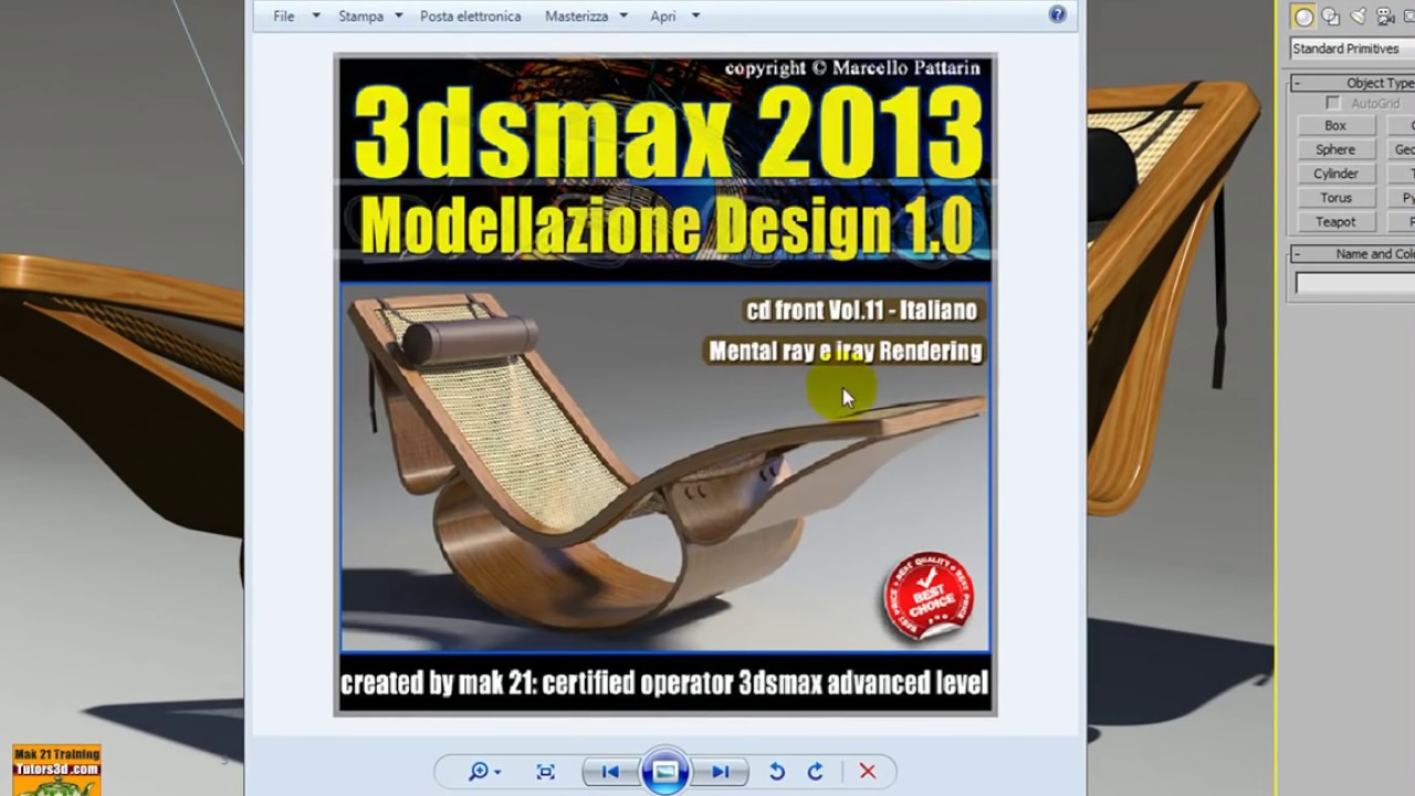 Video Corso Autodesk 3ds max 2015 - 2014 - 2013 Modellazione Design Vol ...
