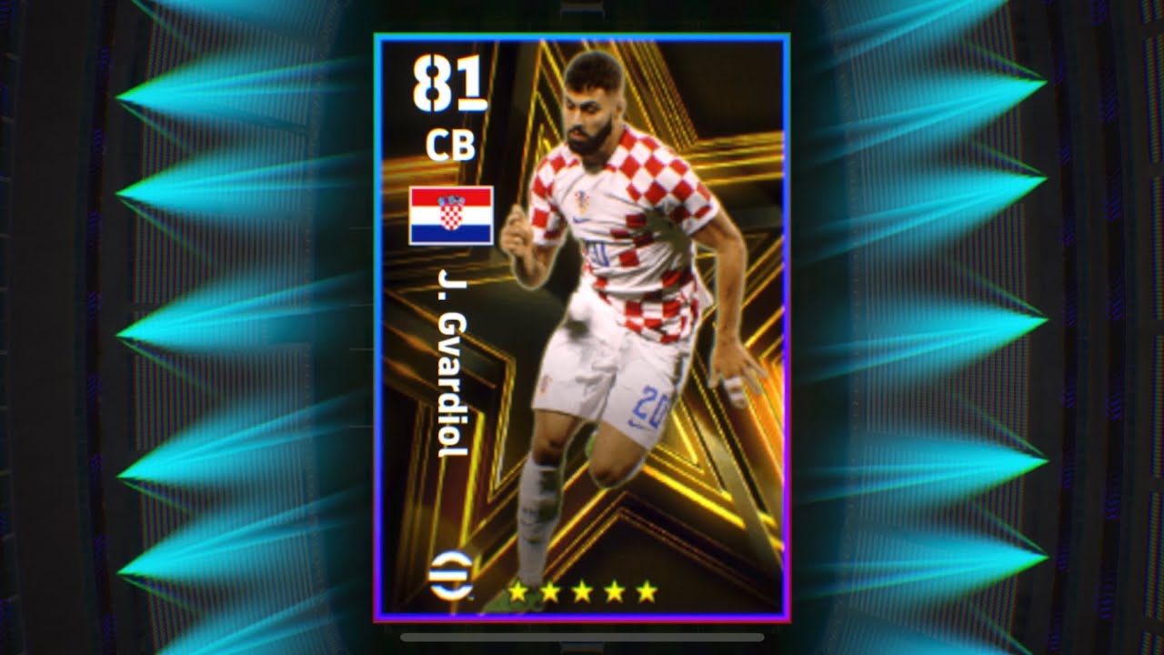 J. GVARDIOL || max level max rating efootball 2023 max in 99 Quick ...