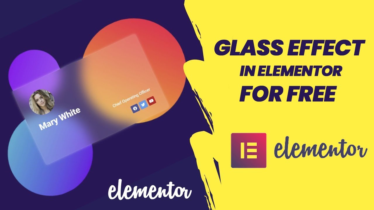 How To Create Glassmorphism Effect In Elementor Glassmorphism Elementor Elementor Tips And