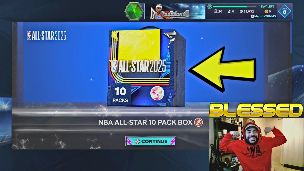 ALL STAR 10 PACK BOX BLESSES THIS NO MONEY SPENT ACCOUNT! NBA 2k25 ...