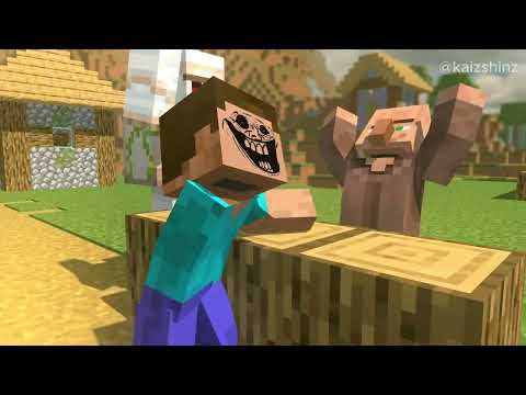 Villager vs Steve: 2 Funny Moments 😂 | Minecraft Animation