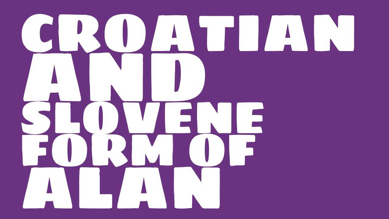 What is the origin of the name Alen? - YouTube