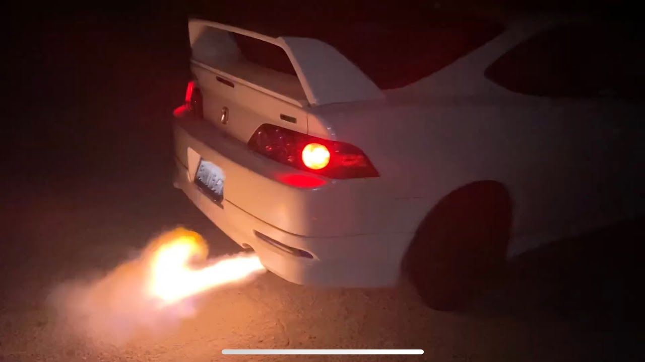 Rsx 2 step MASSIVE FLAMES - YouTube