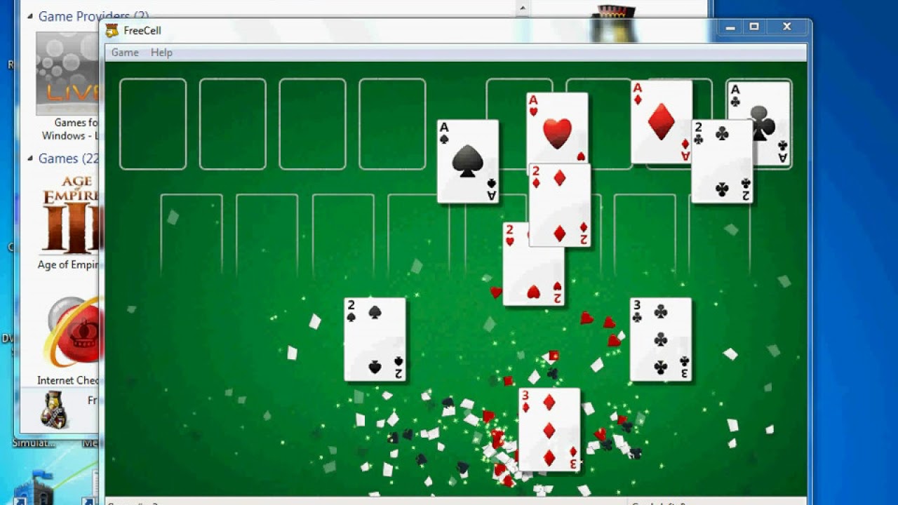 Windows Easter Eggs - How to Win Freecell Fast! - YouTube