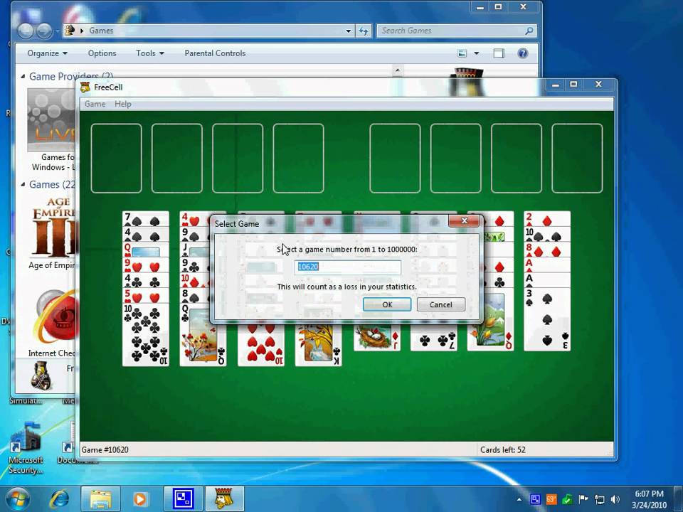 Windows Easter Eggs - How to Win Freecell Fast! - YouTube