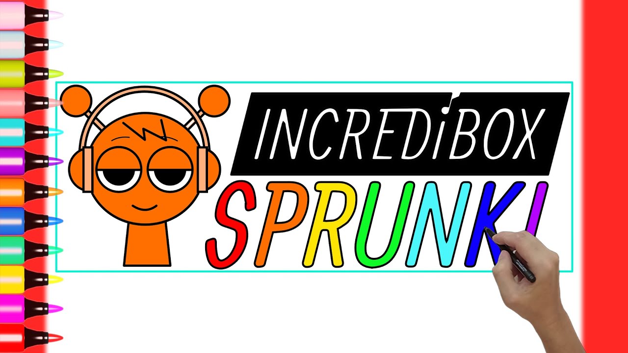 Drawing Incredibox Sprunki - How to Draw Sprunki Game Logo! - YouTube