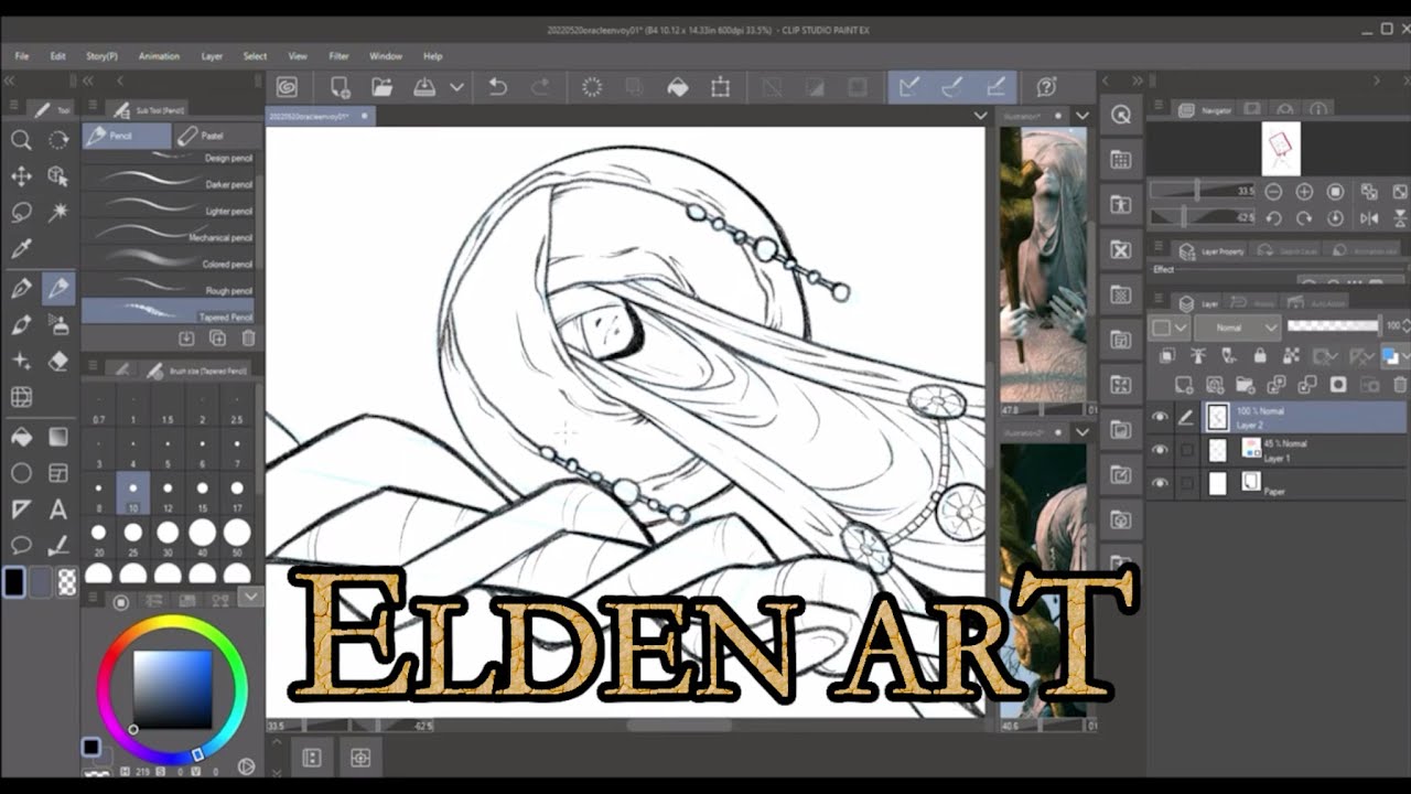 DRAWING The Oracle Envoys In CLIP STUDIO - YouTube