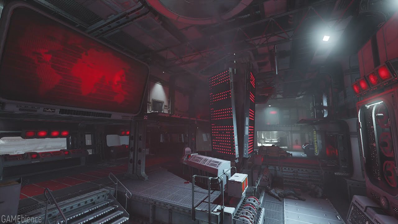 3 Hour - Wolfenstein II: The New Colossus - Control Room Ambience - YouTube