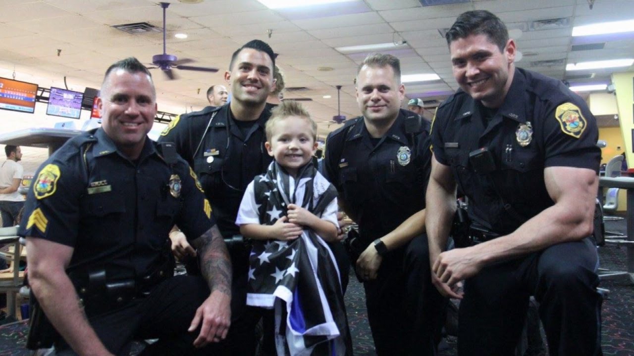Watch Officers Surprise 4-Year-Old Boy At His Police-Themed Birthday ...