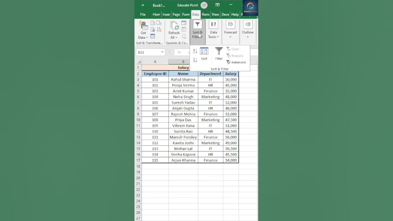 Advance Filter in Excel ️#excel #excelformula #shortsvideo #exceltips #tipsandtricks #viralvideo ...