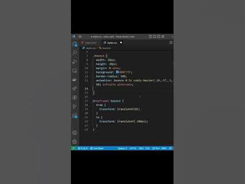 CSS Tip #22 - Bouncing Ball Loader #shorts - YouTube