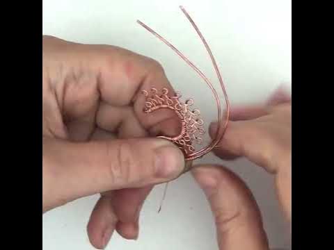 Wire wrapped earrings. - YouTube
