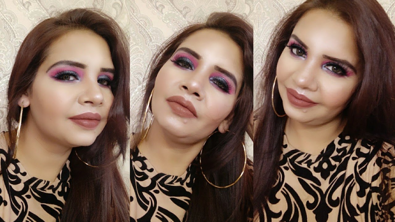 Glamorous Bold Party🎉🍻🎈 makeup look 2020/ Black eye makeup💄💋👑 - YouTube