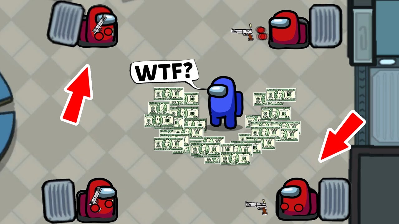 Among Us: Impostor TROLL vs Noob - fake money - Funny Animation (part.8 ...