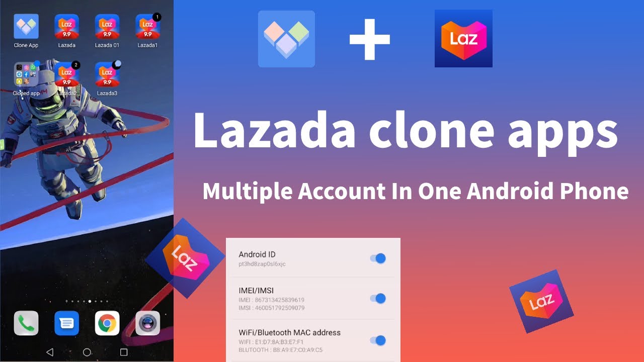 Lazada👍👍clone apps | Multiple Account In One Android Phone - YouTube