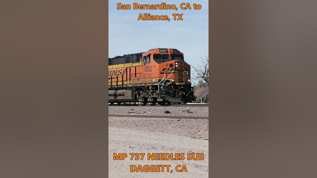 BNSF 8352 EB Z-SBDALT San Bernardino, CA to Alliance, TX 2-15-2025 - YouTube