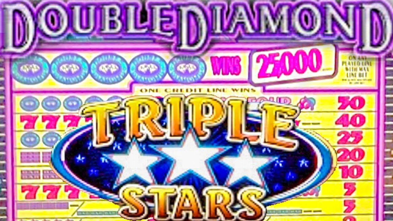 Double Diamond & Triple Stars Old School Casino Classic Slots - YouTube