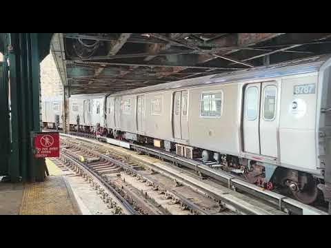 NYC R160 F train at West 8th Street New York Aquarium - YouTube