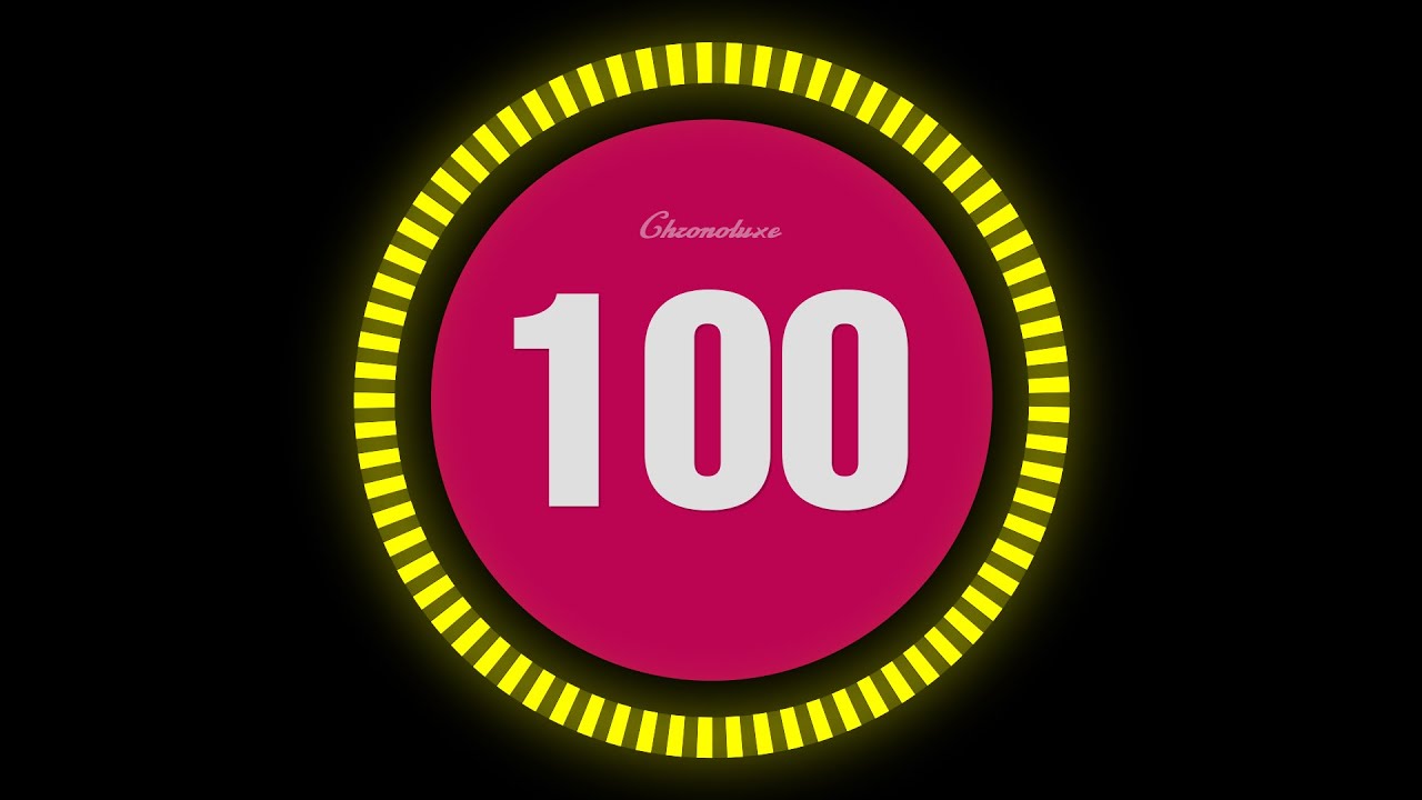 Epic 100 Second Countdown Timer ⏱️ Glow Ring Timer for Workouts, Study & Focus (1 Minute 40 sec ...