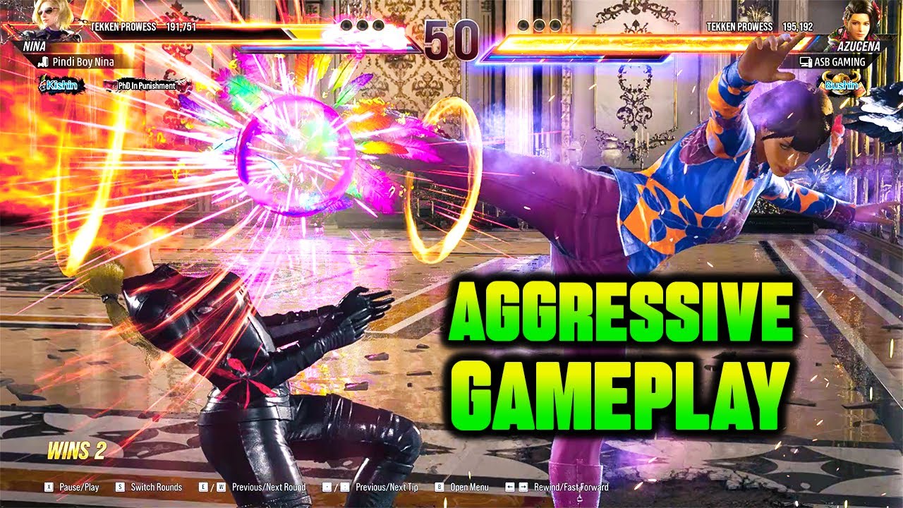 Nina vs Azucena | Crazy Tekken 8 Online Ranked Battle - YouTube