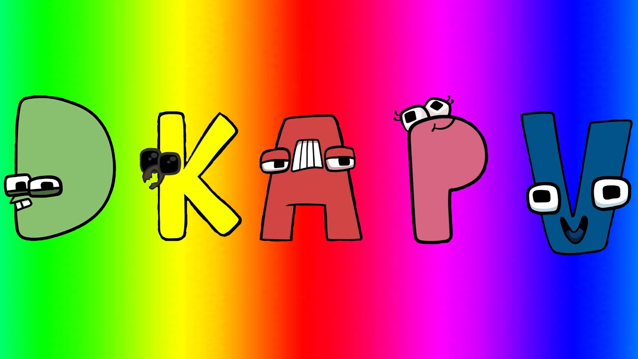 Alphabet Lore But It's Rainbow Order - YouTube