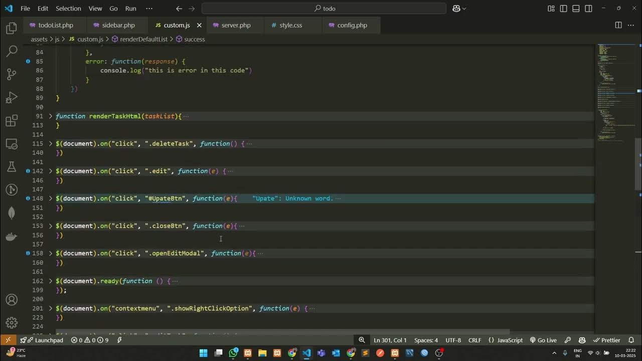 Render Tasks by List ID using PHP MySQL JavaScript jQuery | Full Stack To-Do App Tutorial 🚀 ...