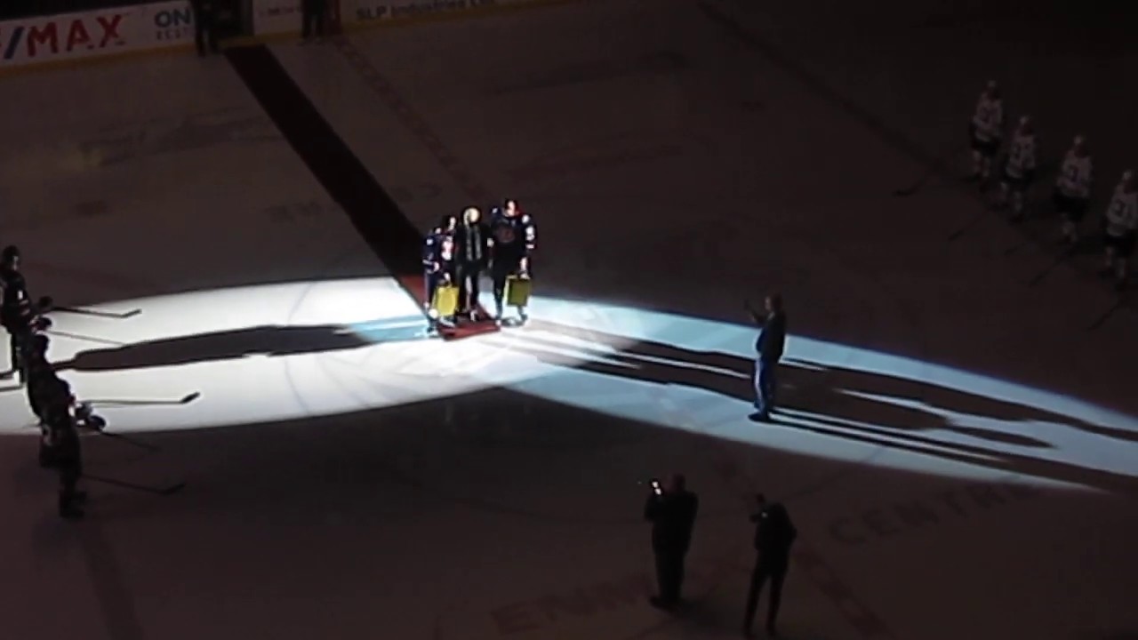 Lethbridge Hurricanes GOLD MEDAL ceremony Dylan Cozens and Calen ...