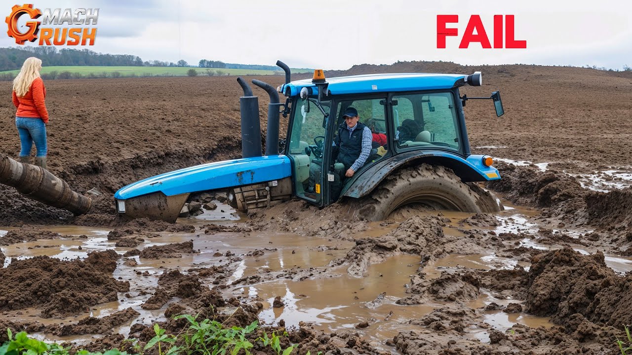 INSANE Tractor Fails Compilation 2025 | Extreme Heavy Equipment Driving ...