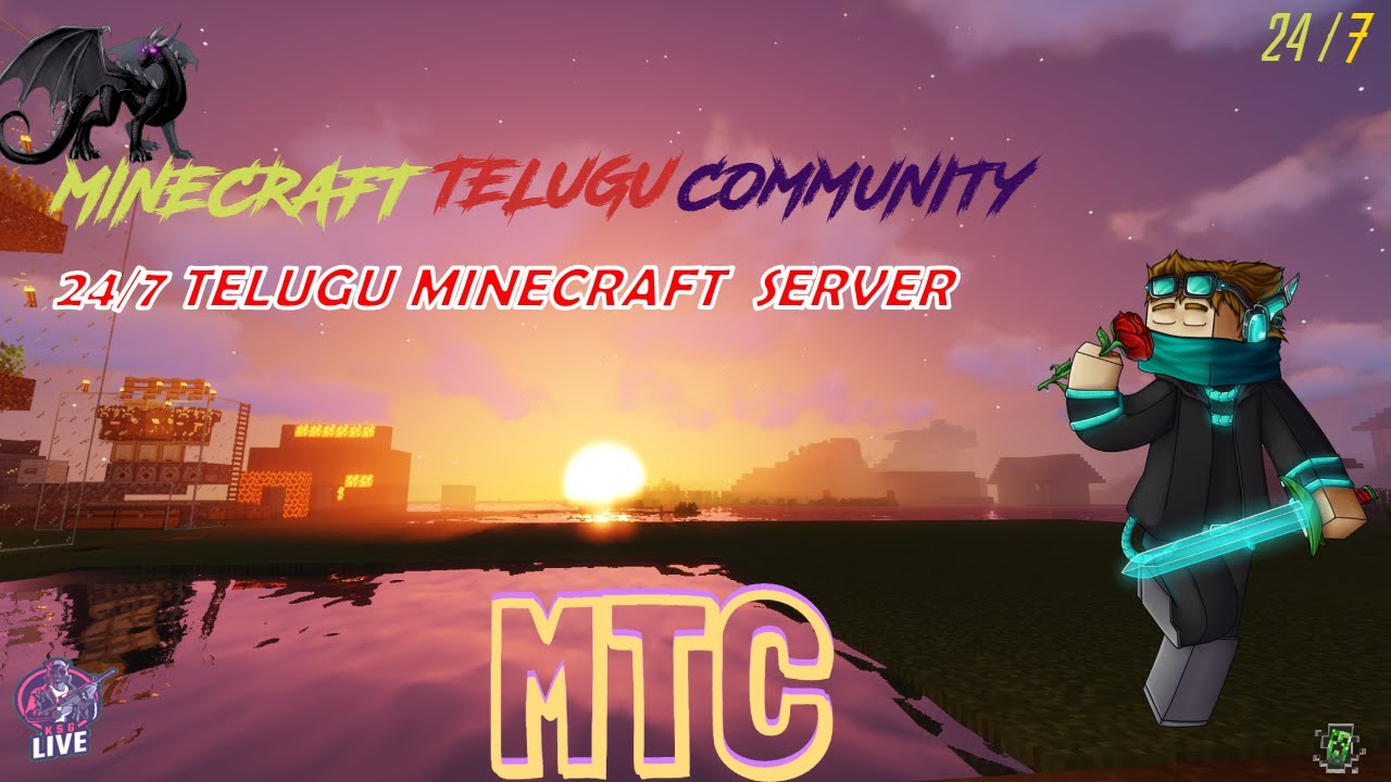 🔴MINECRAFT SURVIVAL LIVE IN TELUGU | KSG LIVE SMP | MTC SERVER | #minecraft #minecraftlive - YouTube