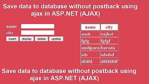 insert update delete display search record in asp.net C# using ajax ...