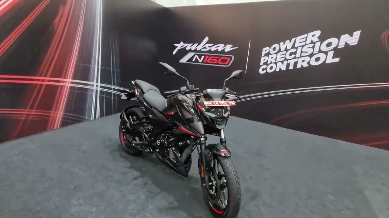 Pulsar N160 Black Dual ABS Walkaround Exhaust Note - YouTube